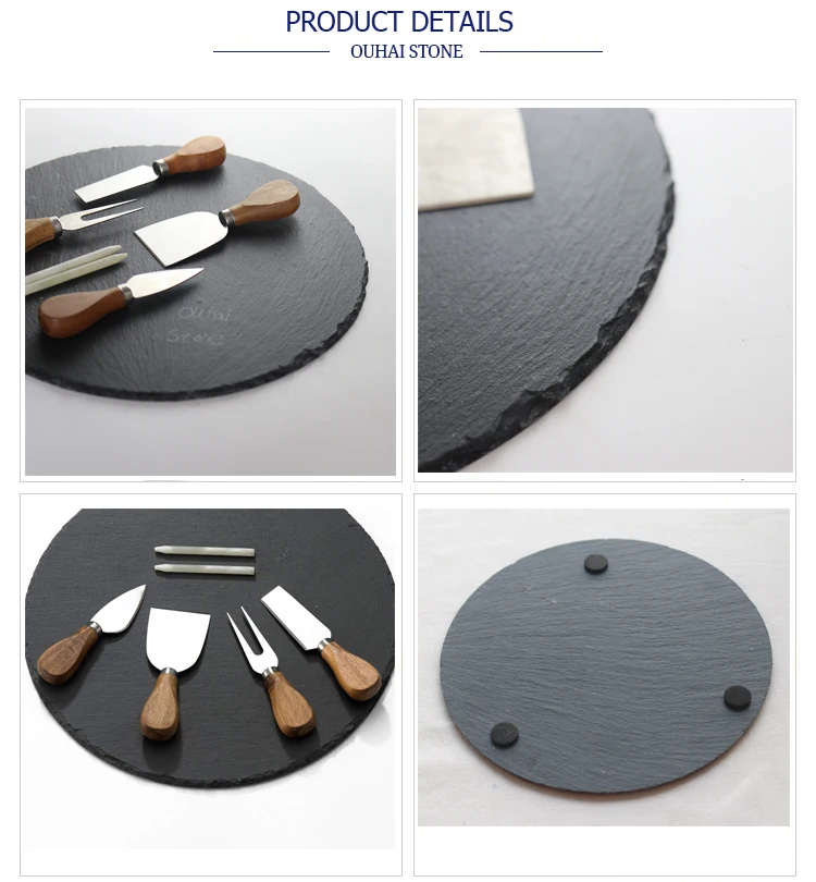Wholesale Natural Black Slate Cheese Boards - Sustainable & Stylish