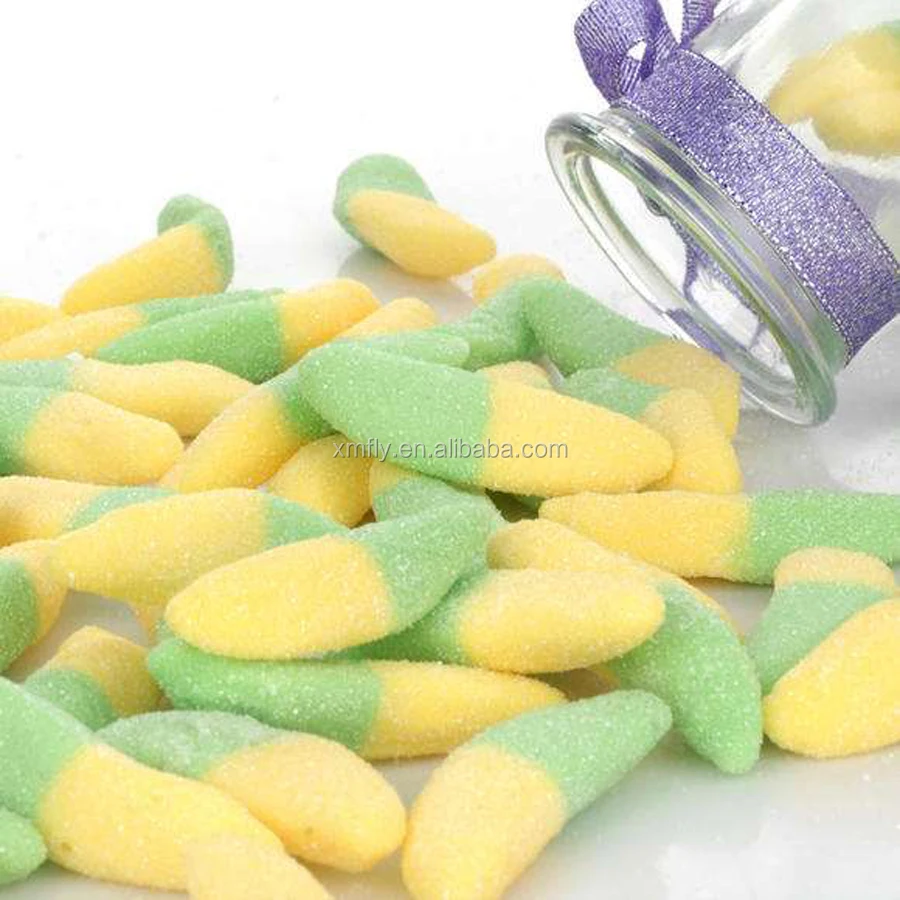 Sugar Coated Banana Shape Gummy Candy - Buy Gummy Candy,Bulk Gummy ...