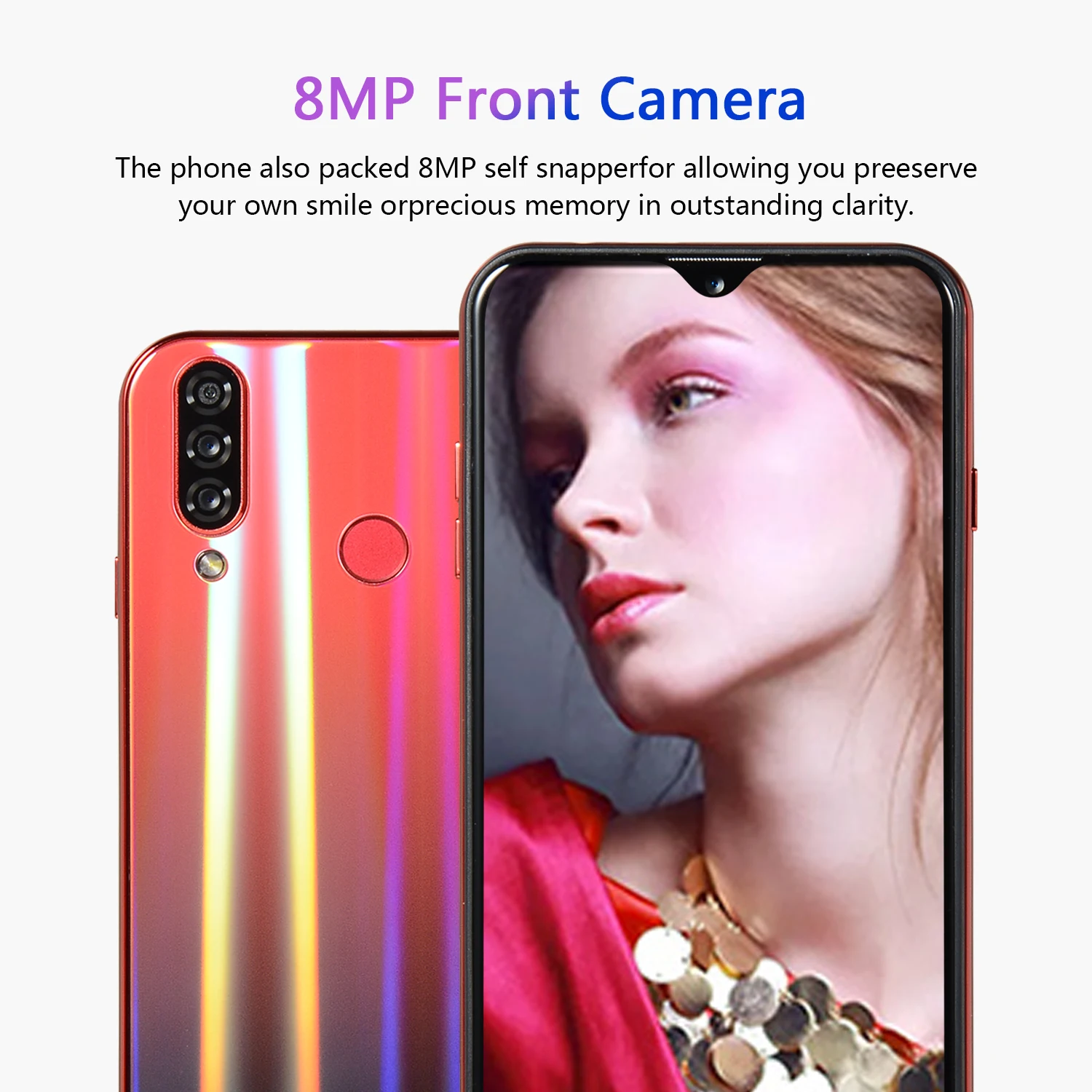 New Big Screen 4g Android Smart Phone 6.3 Inch 4gb+64gb Custom Mobile ...