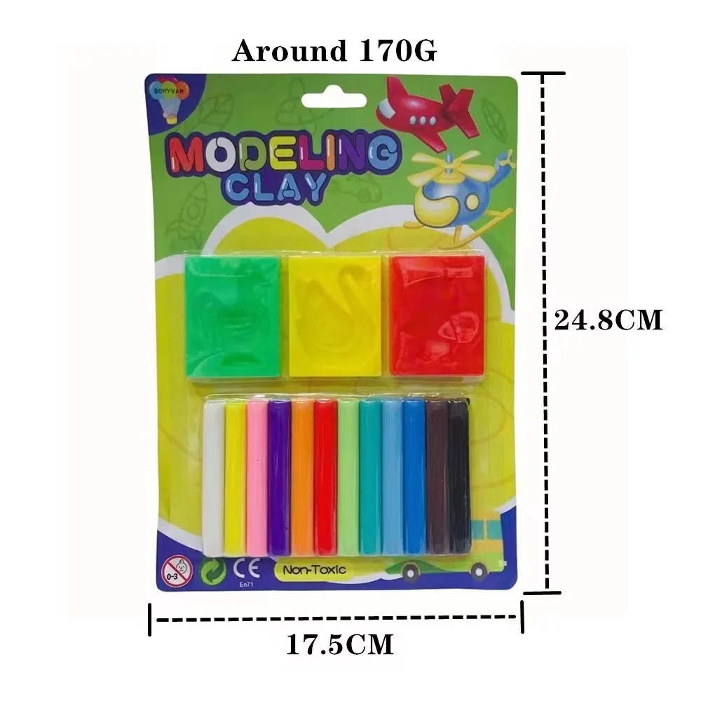 Air Dry Clay,12 Color Modeling Set With 5 Sculpting Tools,Magic Foam ...