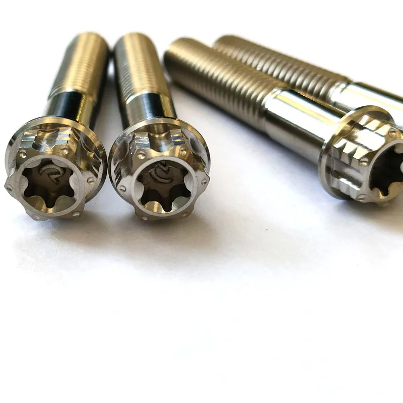 Gr5 M8 M10 Titanium Flange Torx Bolts For Motorcycle - Buy Titanium ...