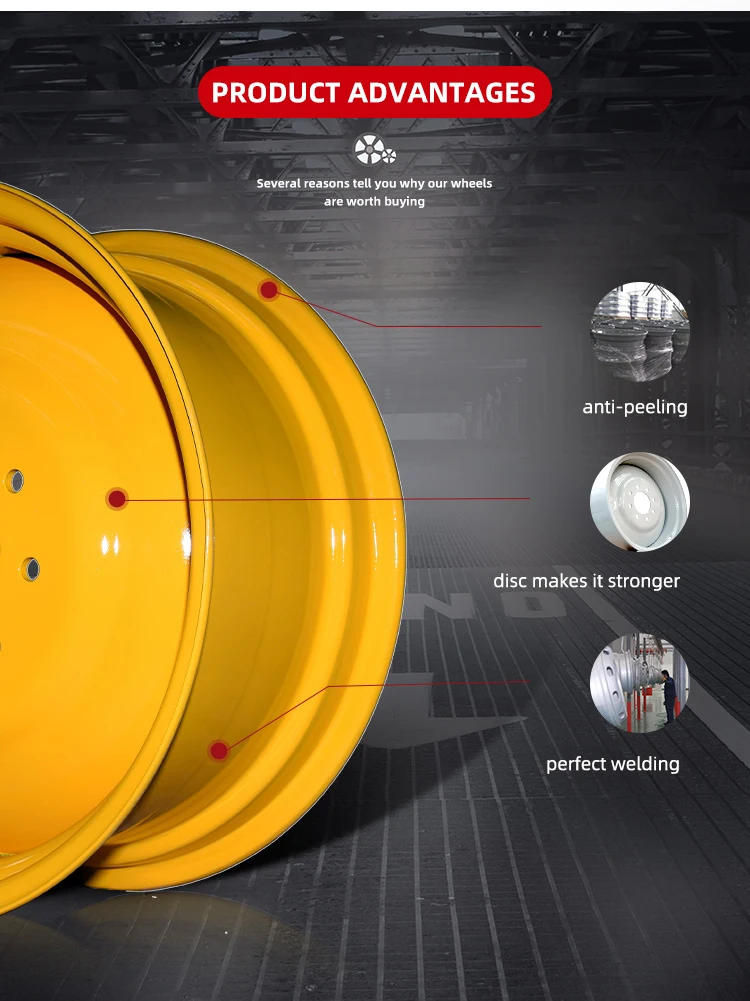 Agricultural Tractor Steel Wheels Rims - Durable & Versatile