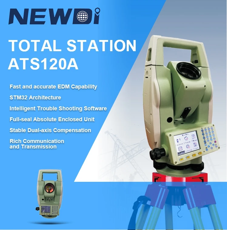 2021 Cheap Total Station ATS-120A Price China Total Station Sunway