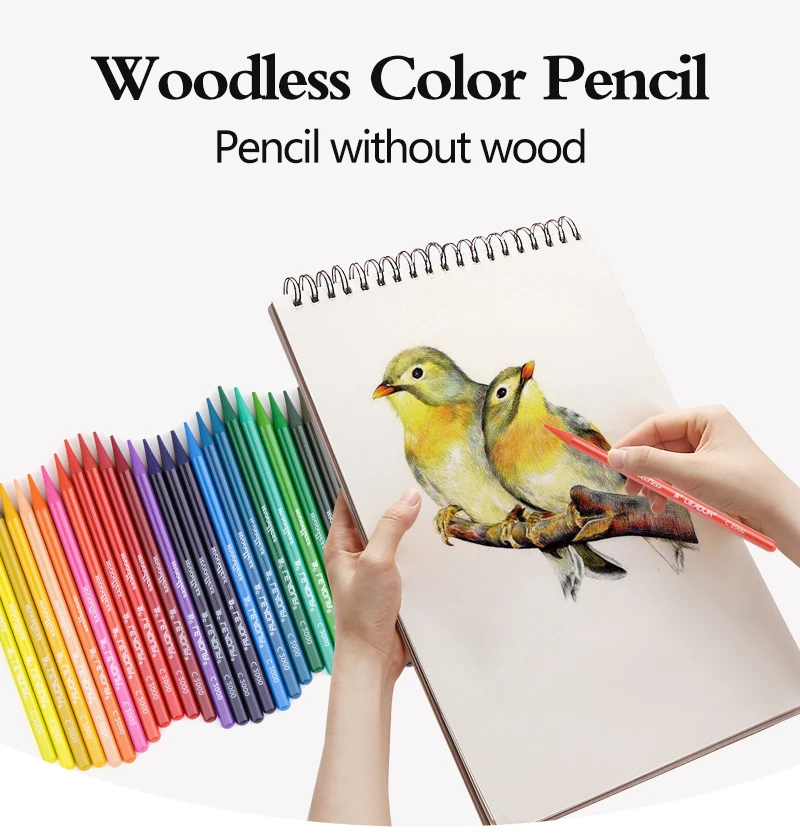 Art Supplier Premium Drawing Colouring Pencil Woodless Colored Pencil ...
