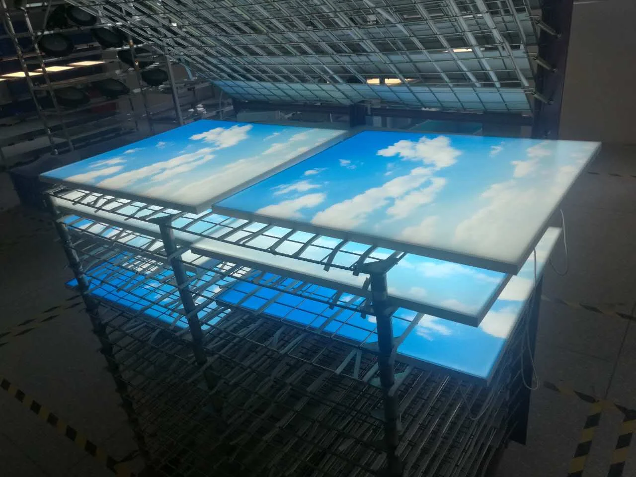 60x60cm Frameless Ceiling Blue Sky Light Panel for Hospital Clinic MRI ...