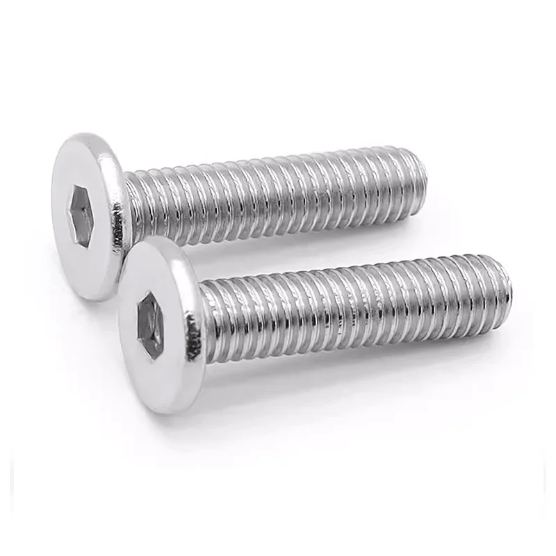 304 Stainless Steel Allen Wafer Ultra Low Profile Thin Flat Head Hexagon Socket Machine Screws ...