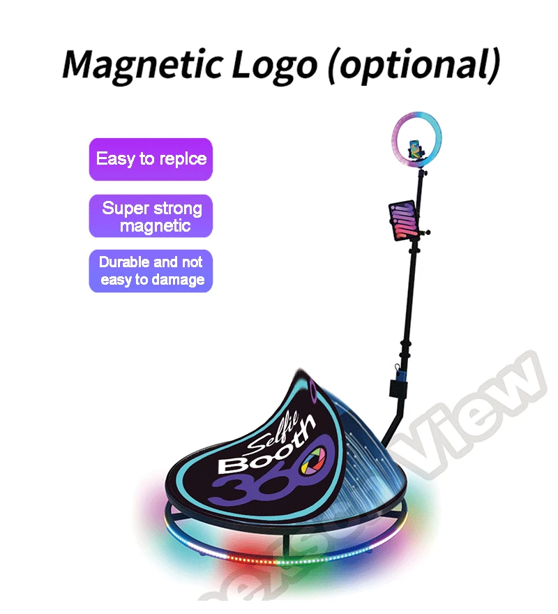 Customization 360 Photo Booth Magnetic Sticker LOGO
