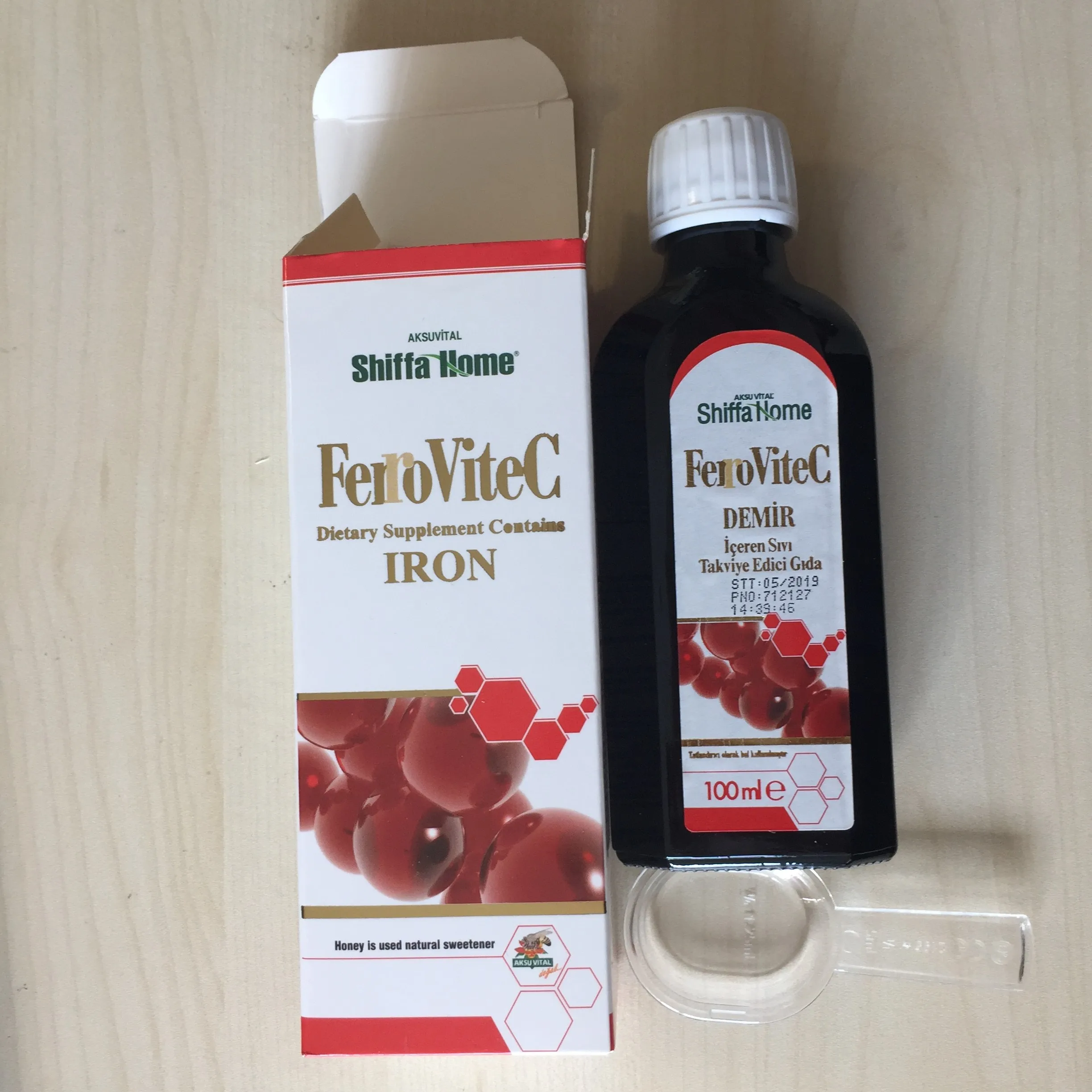 Liquid Supplement Ferrum Iron Kids Syrup Ferrovitec Ayurvedic Oral ...