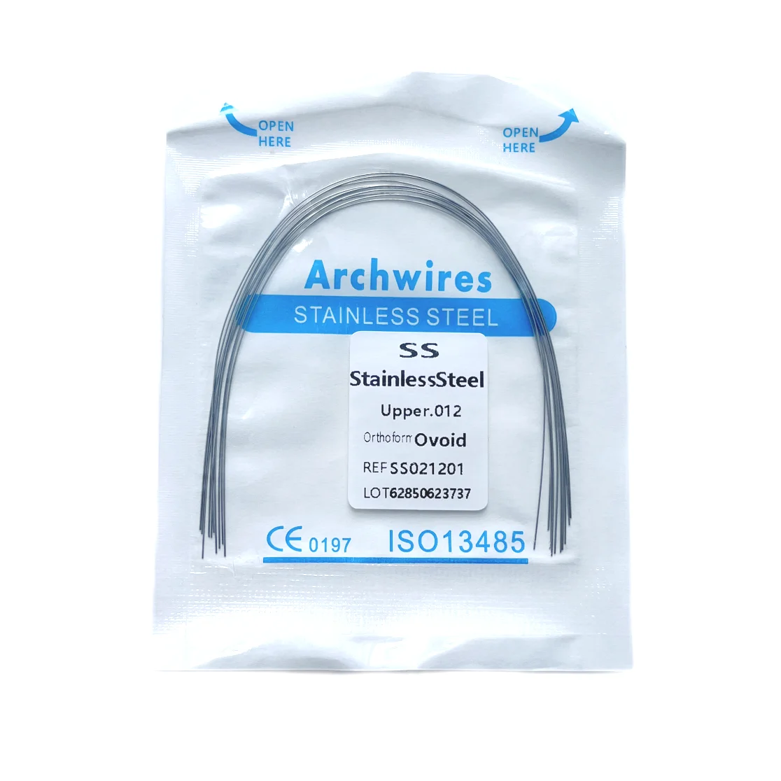 Dental Archwires Orthodontic Arch Wires Stainless Steel Round Wire 10pcs/pack - Buy Dental ...