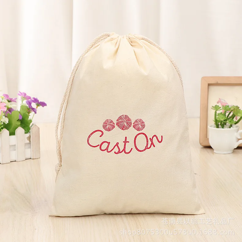 Small Drawstring Cotton Bag Pouch Cotton Muslin Bag For Gift And ...