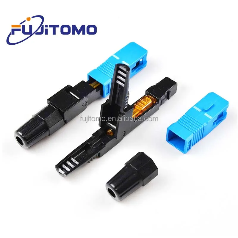 Sc Apc Green Fast Connector Good Quality Loss Below 0.3db Ftth Fiber ...