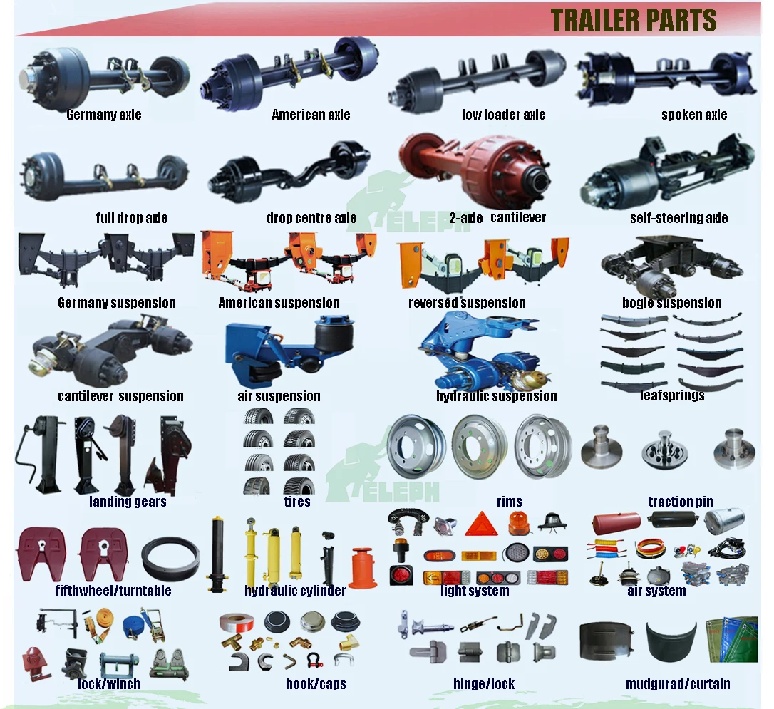 2021 Eleph Wholesale Price Trailer Accessories 3 Axle Trailer ...