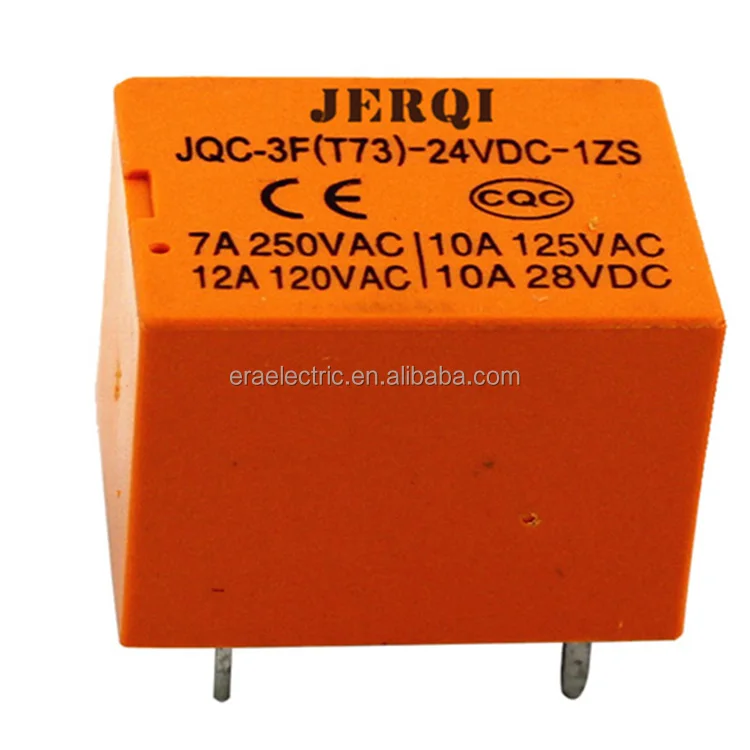 5v 12v 24v 7a 10a 4pin 5pin Yellow Hk Sugar Cube Pcb Relay T73 Mini ...