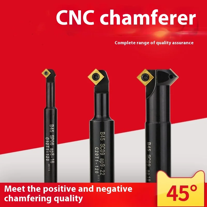 CNC Reverse Chamfering Turning Tool 45 Degrees 90 Machine Clamp ...