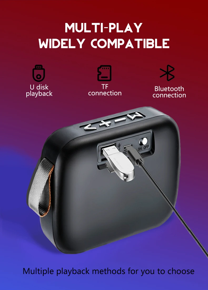 Portable Bt Speaker Box Hifi For Mobile Phone/computer Wireless ...