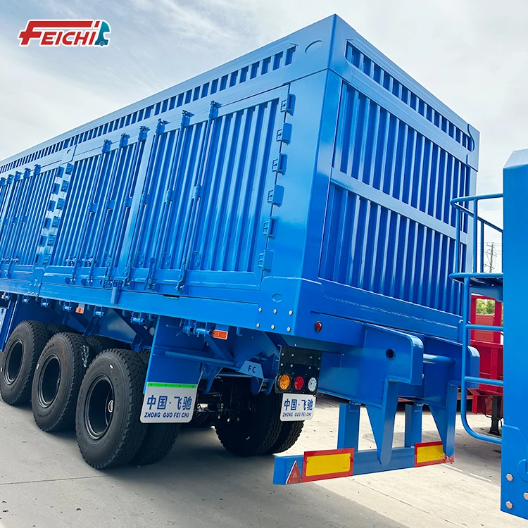 40ft Feichi Brand Of Tri- Axles Cargo/van Trailer Semi Trailer Box ...