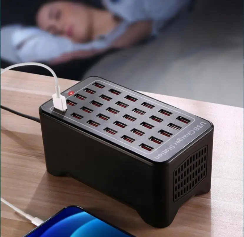 150W High Power USB Charger Hub - 10 to 30 Ports Fast Charging