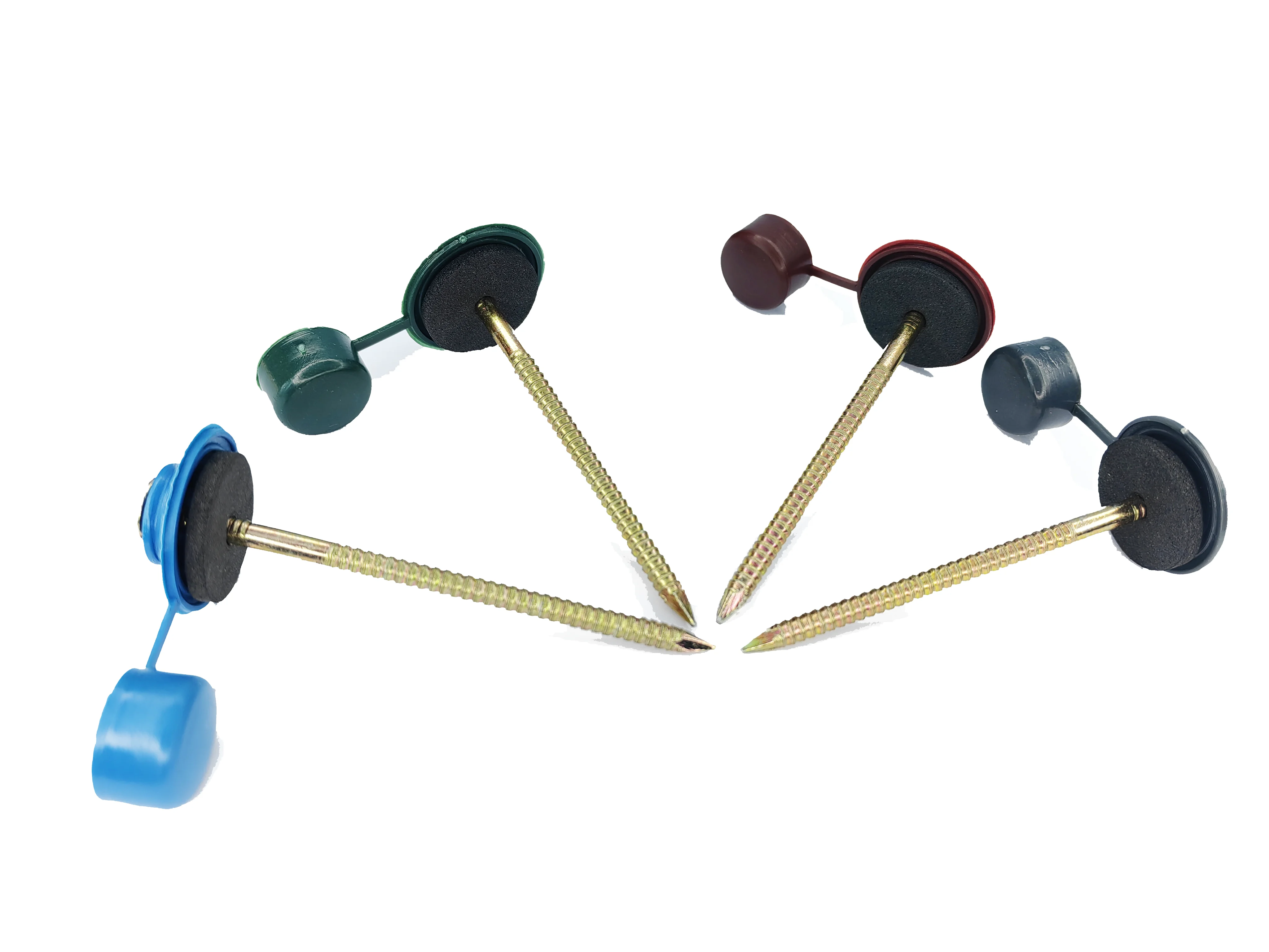 Color Plastic Umbrella Head Galvanized Roofing Nail - Buy Umbrella ...