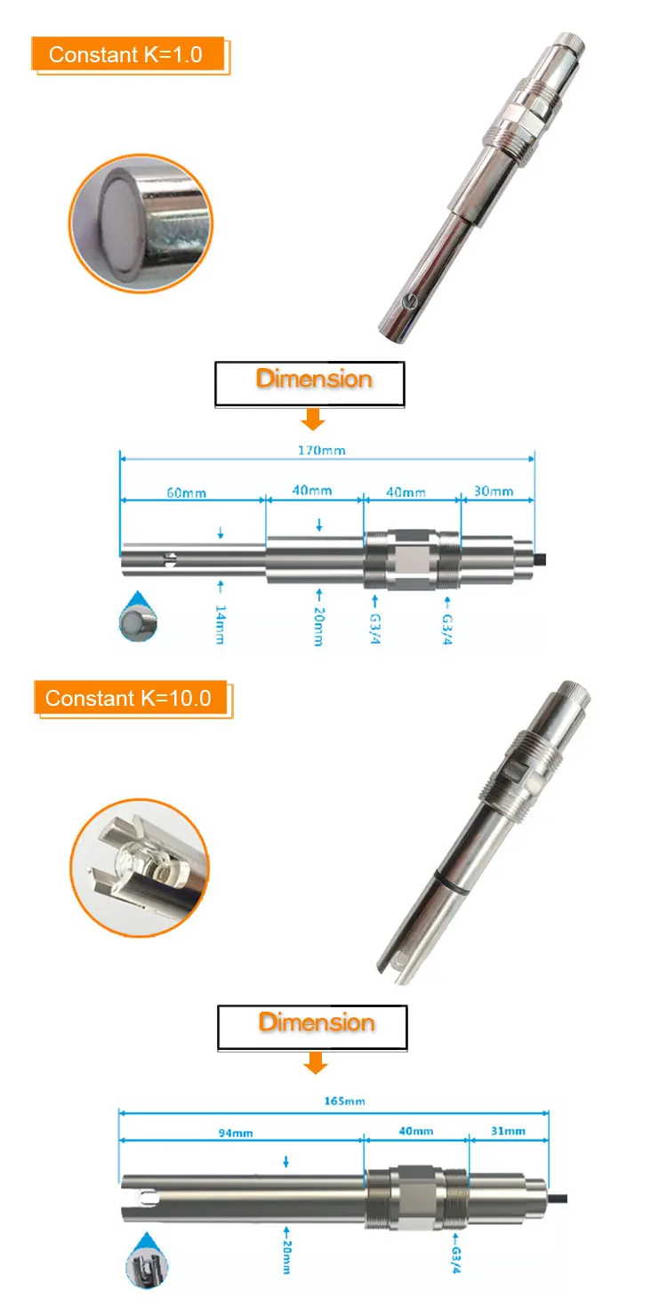 Digital RS485 Conductivity Sensor - Reliable & Customizable