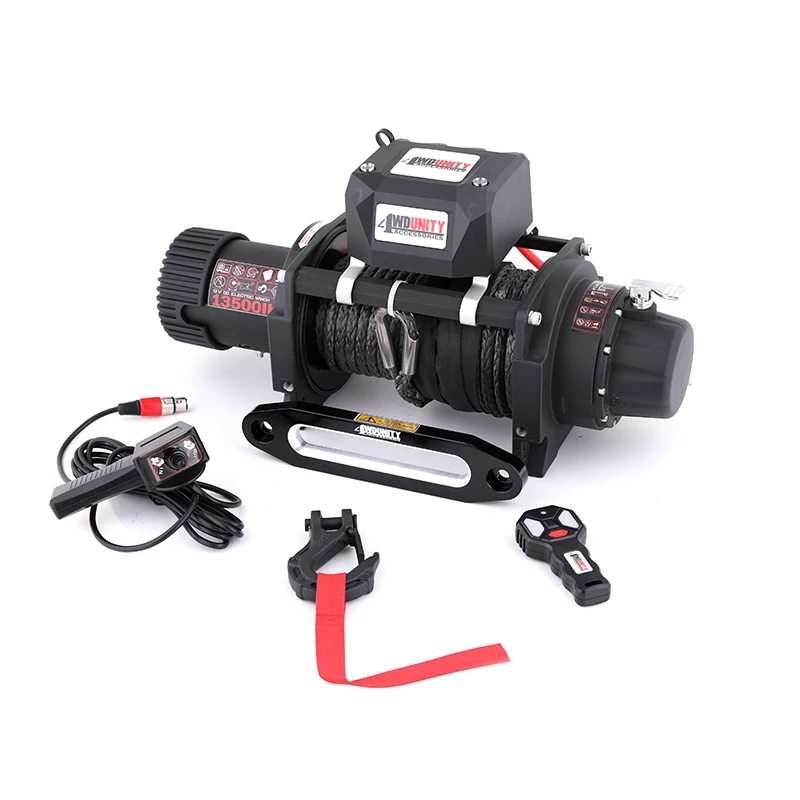 Winch 13500lbs Electrico Para 4x4 for Land Cruiser Winch Cover Car 12v ...