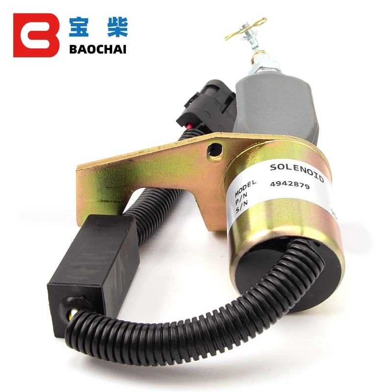 Fuel Cut off Solenoid 6CT Stop Solenoid Switches 24v Fuel Shut off ...