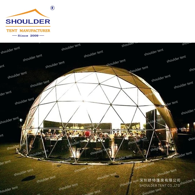 30m Diameter Soundproof Geodesic Dome Tent for Trade Shows