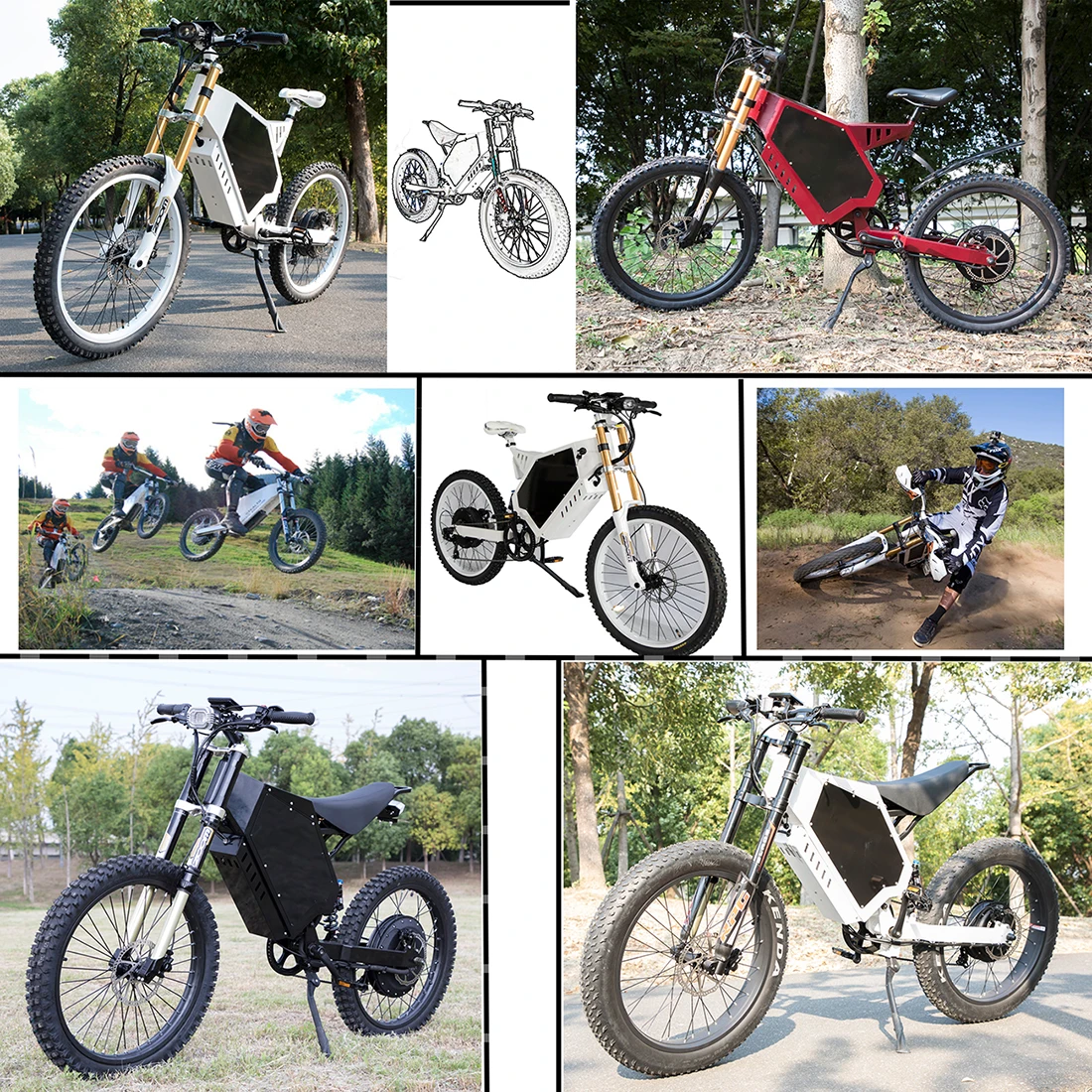 3000 Watt Electric Bicycle Enduro Electric Bike/ Cargo Bike Electric ...