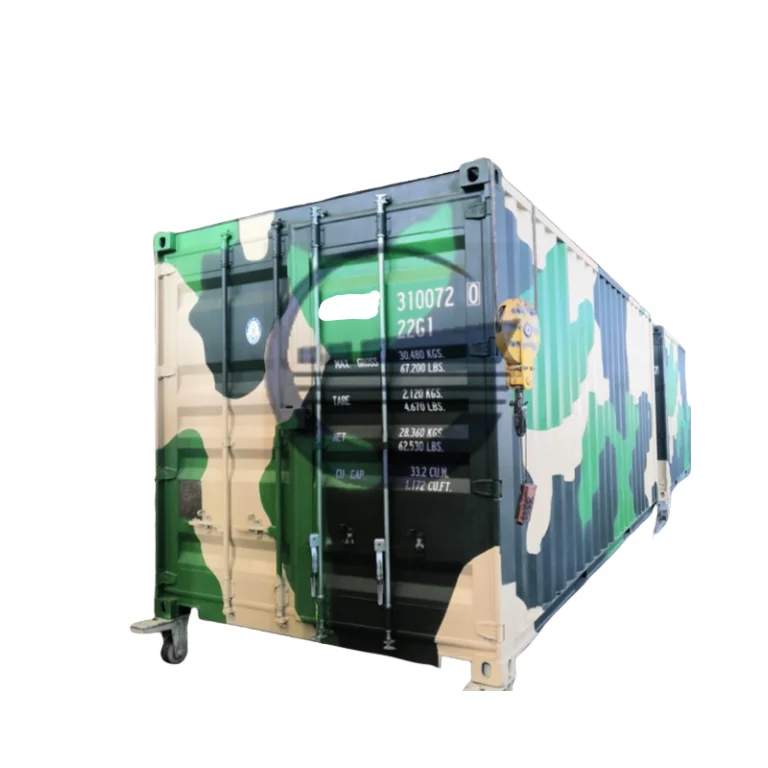 20GP Camo Standard Shipping Container Dry Cargo Shipping Container ...