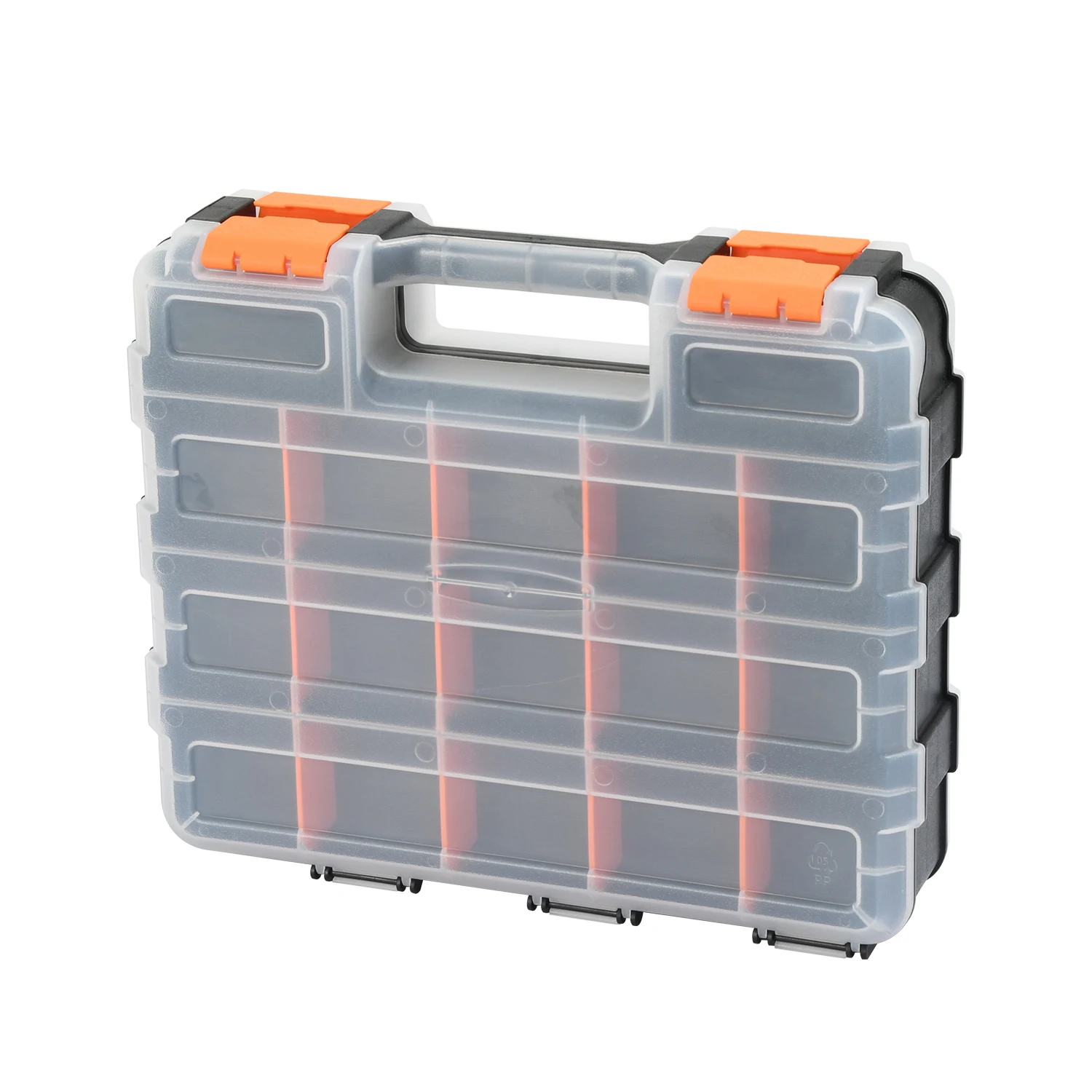 Vertak PP Rectangular Mobile Parts Box Home Double Side Plastic Spare ...