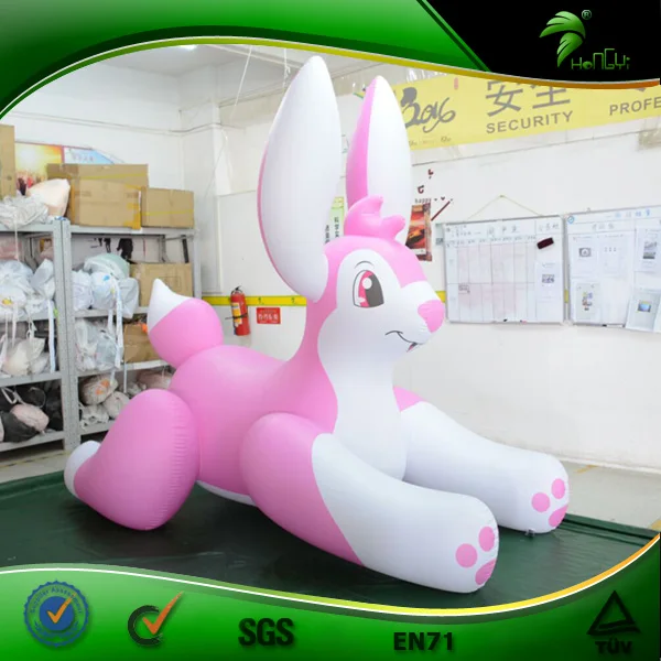 Hongyi Inflatable Animal Toy - Pink Rabbit Pool Float