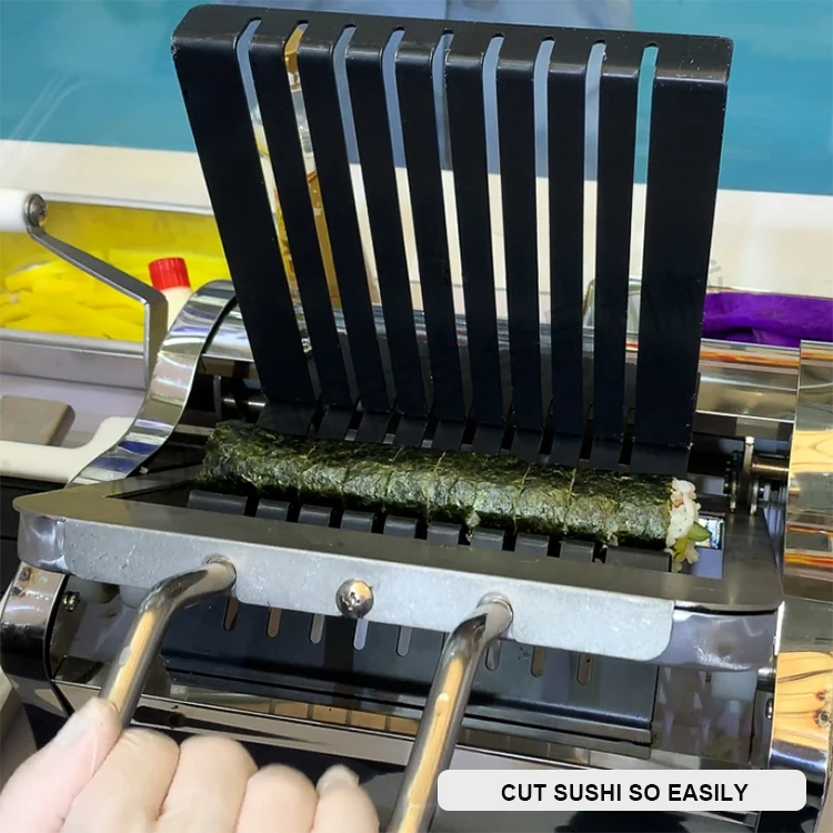Manual Type Sushi Roll Cutting Machine Stainless Steel Korean Sushi ...