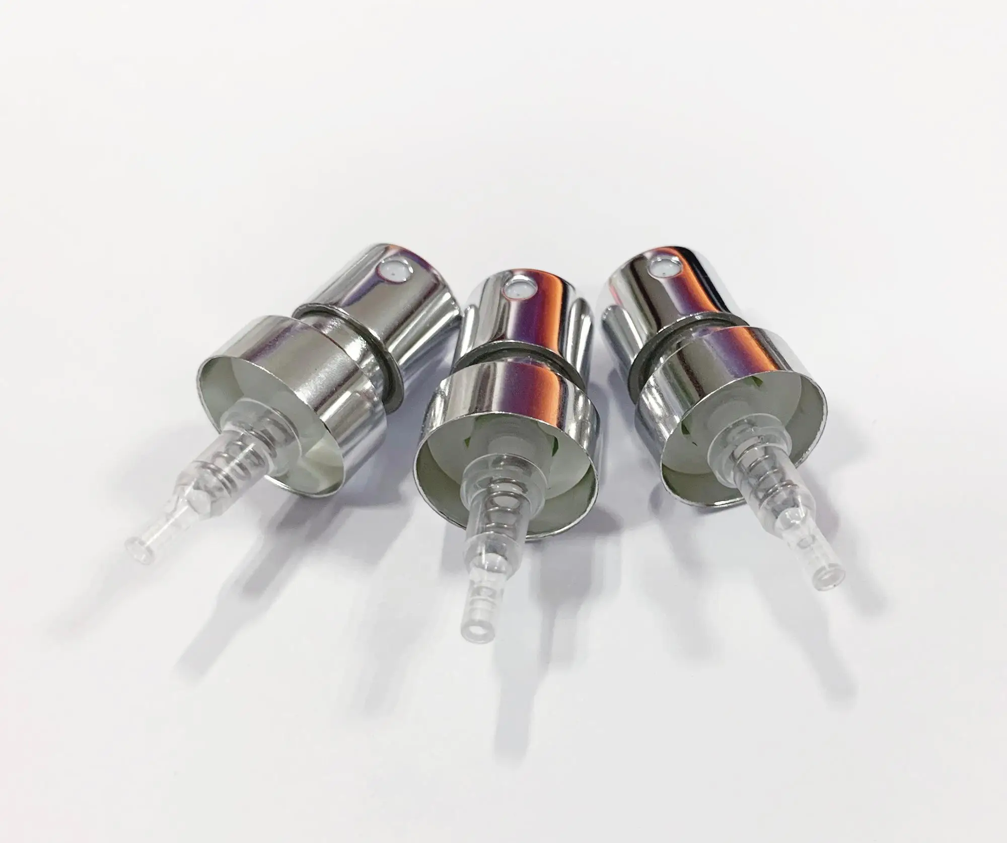 Fea15mm Shiny Silver Aluminum Perfume Mist Spray Cap,Colorful Customized Perfume Crimp Spray ...