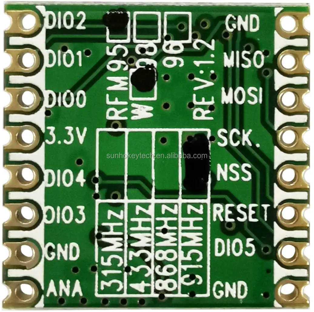 Sunhokey RFM95W 868Mhz/915Mhz LoRa Ultra Long Range Wireless ...