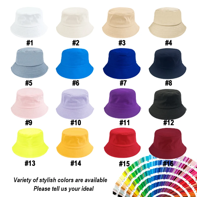 Custom Reversible Logo Bucket Hat Logo Support Embroidery Craft ...