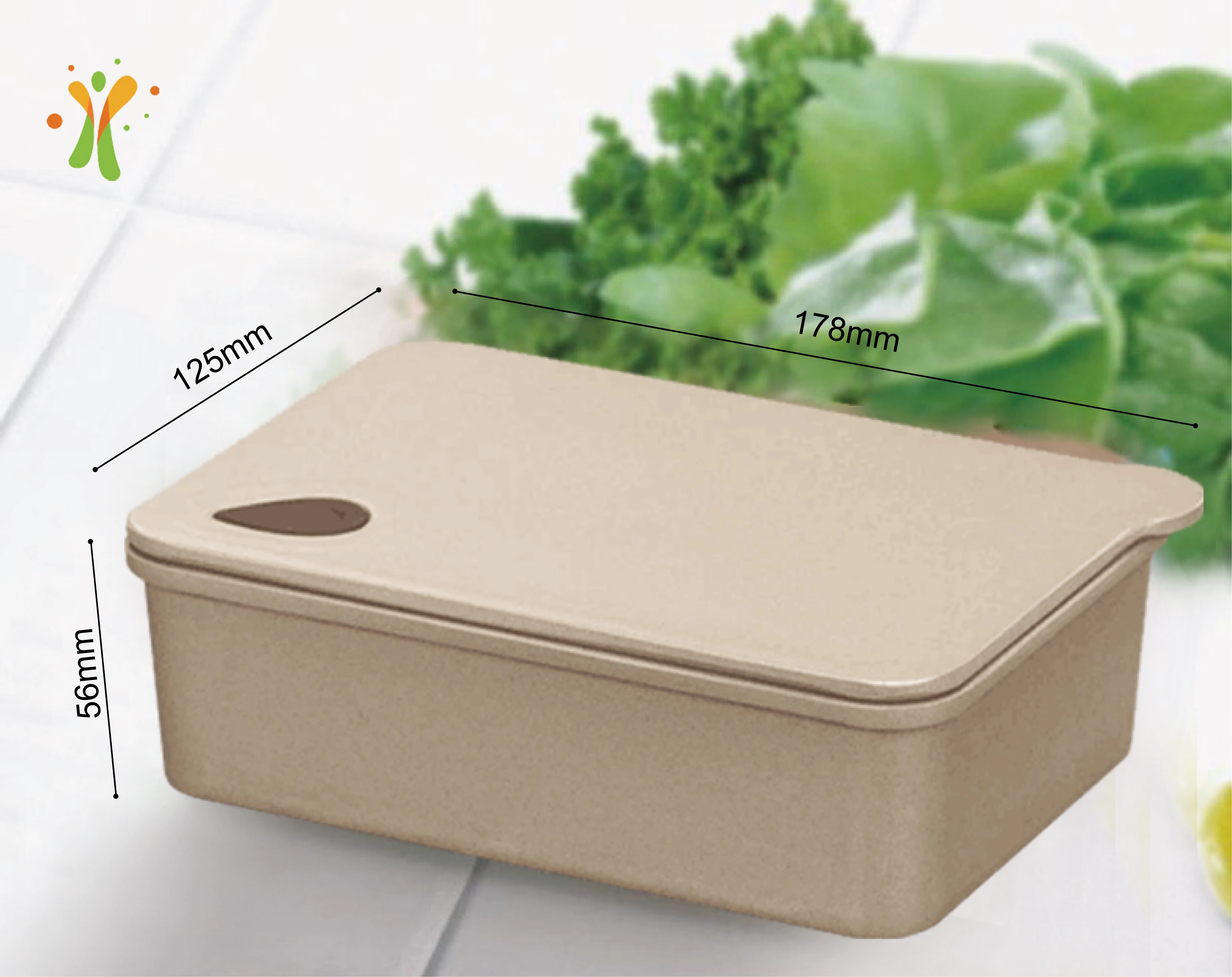 Bio Plant Fiber Rice Husk Fiber Leakproof Adult Take Away Biodegradable ...