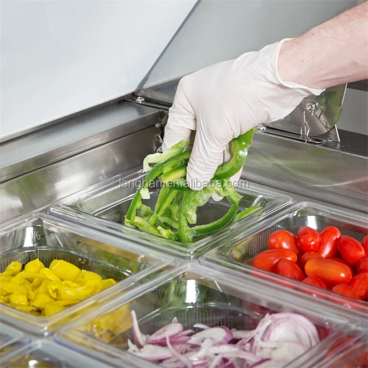 Commercial Subway Restaurant Refrigerating Sandwich Prep Table