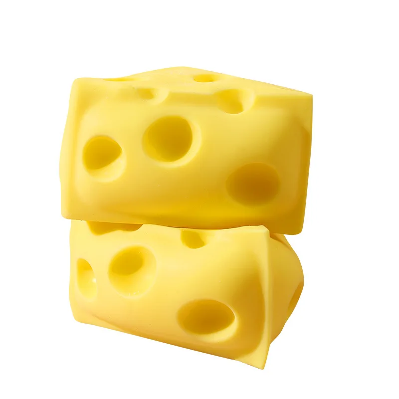 Cheese Shape Squishy Soft Squeeze Ball Decompression Anti-compression ...