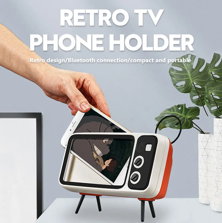 New Product Ideas 2021 Vintage Retro Tv Phone Stand Smartphone Retro Tv ...