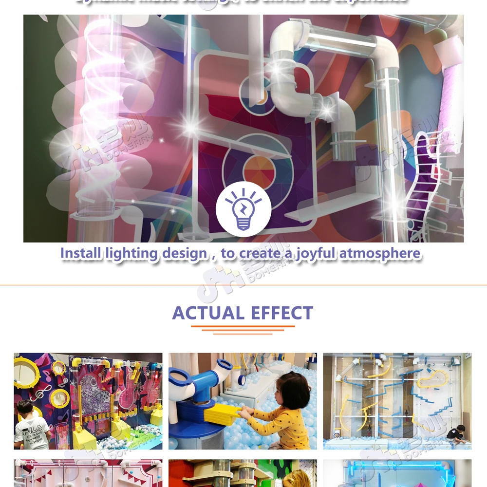 Indoor Playground Equipment - Sliding Ball Game Wall