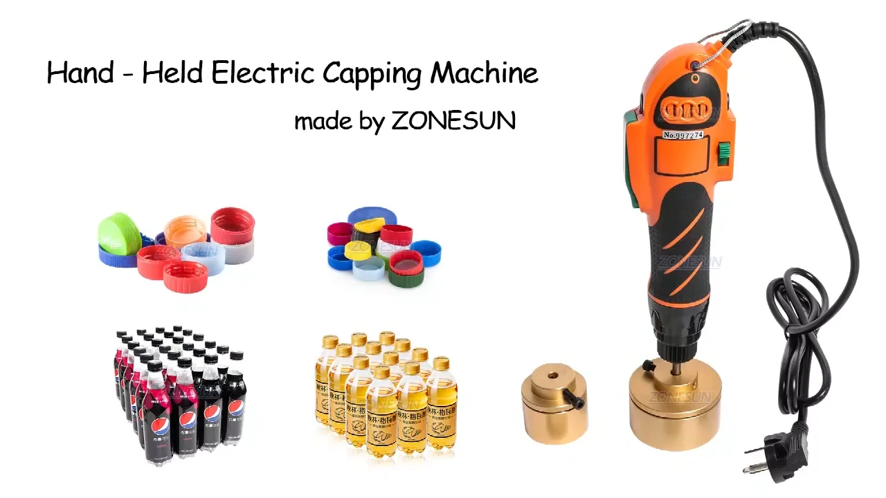Zonesun Hand Held Bottle Capping Tool Plastic Bottle Capping Machine ...
