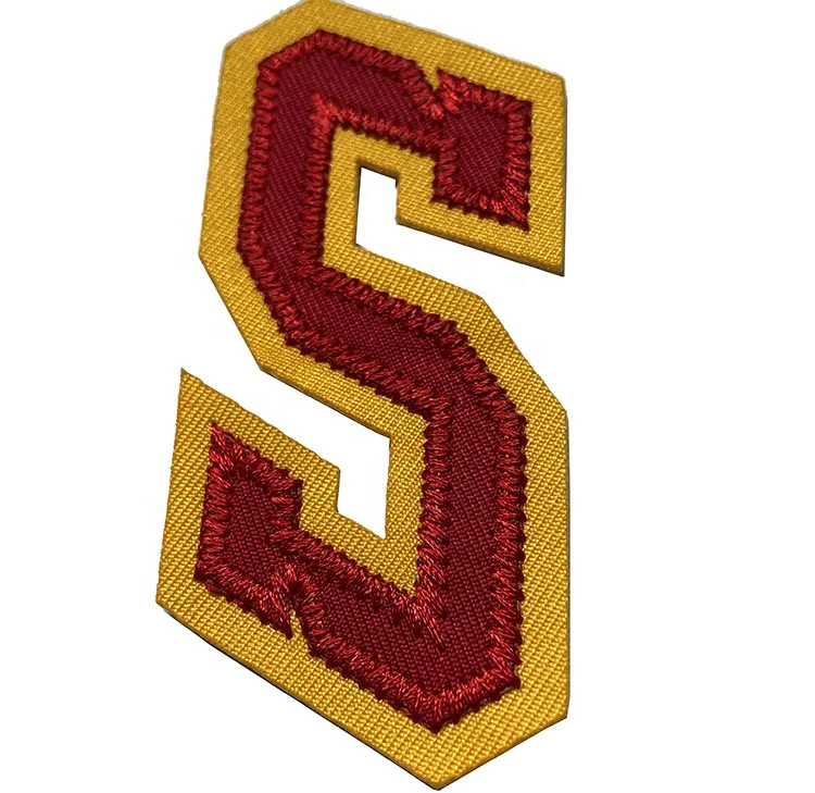 Customized Iron On Twill Greek Letter Applique Two-layer Tackle Twill ...