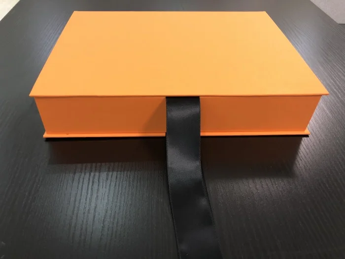 Bespoke Printed Color Quality Orange Gift Box Packaging Candle Custom ...