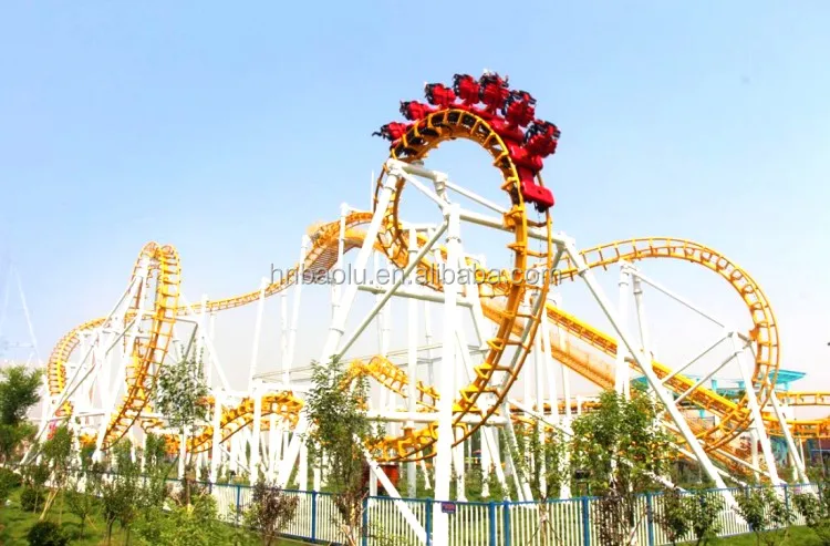 25.2m High Thrill Roller Coaster Amusement Park Rides - Buy Park Rides ...