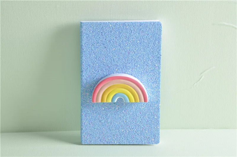 Kids Squishy Donut Unicorn Pink Glitter Diary School Notebook - Buy ...