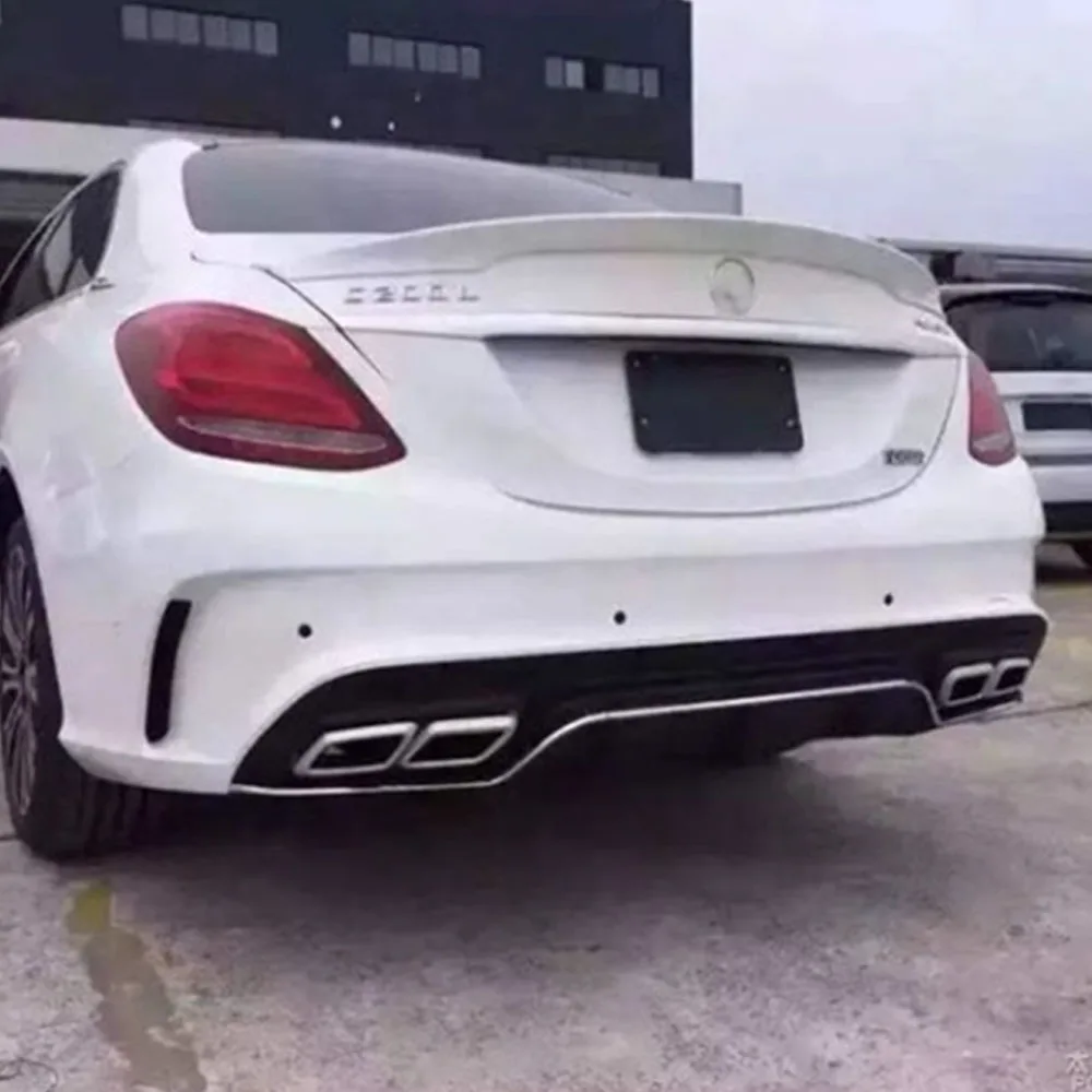 For Mercedes Benz W205 Rear Spoiler Wing 2015-2021 C Class C260 C200 ...