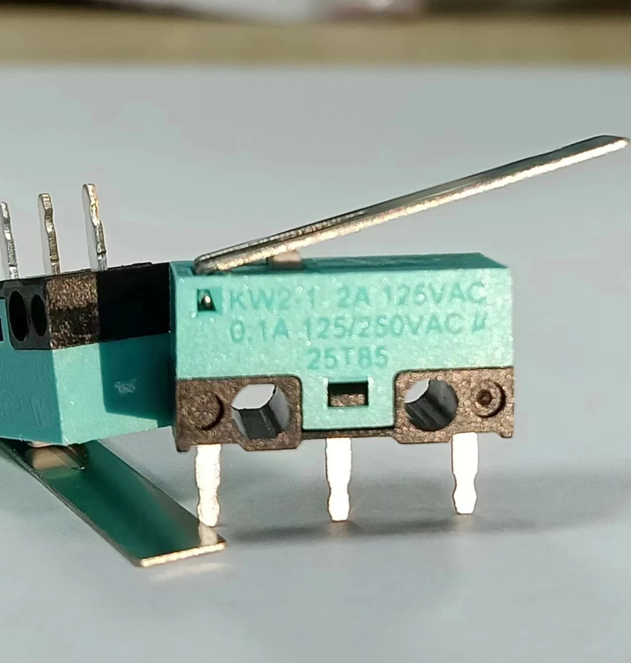 0.1A 250v Mini Micro Switch 3pins DPDT with Straight Stainless Lever ...