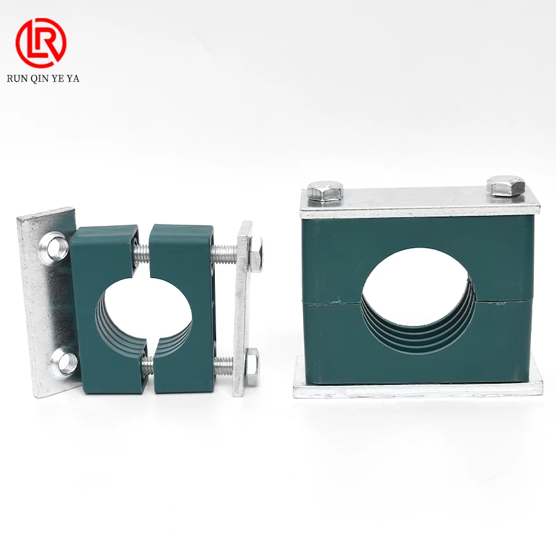 Heavy-duty Plastic Pipe Clamp Welding Bottom Plate Fixed For Iron Steel ...