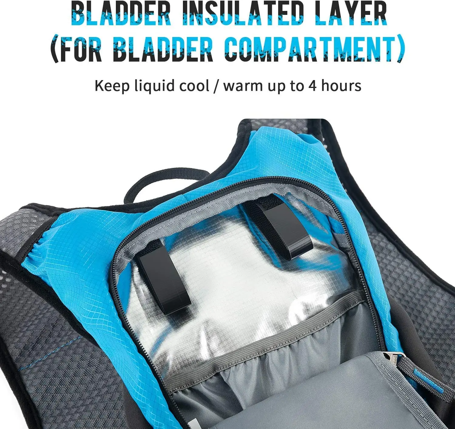 Hydration Backpack Running Water Backpack with 2L Hydration Bladder ...