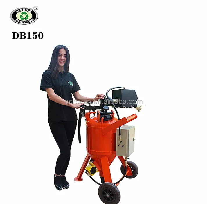 Mobile Dustless Used Sandblasting Equipment DB500 for Sale