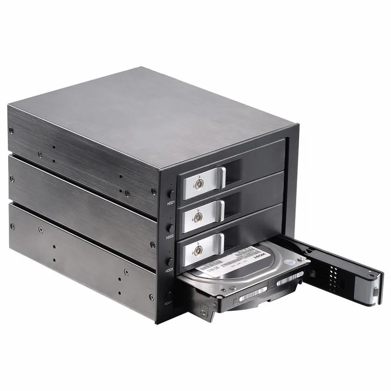 Unestech Aluminium 5.25" To 4x 3.5" Hot Swap Sata Sas Hdd Mobile Rack ...